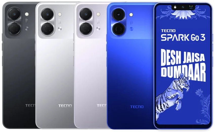 Tecno Spark Go 3 дебютував із дисплеєм 120 Гц та акумулятором 5000 мАг